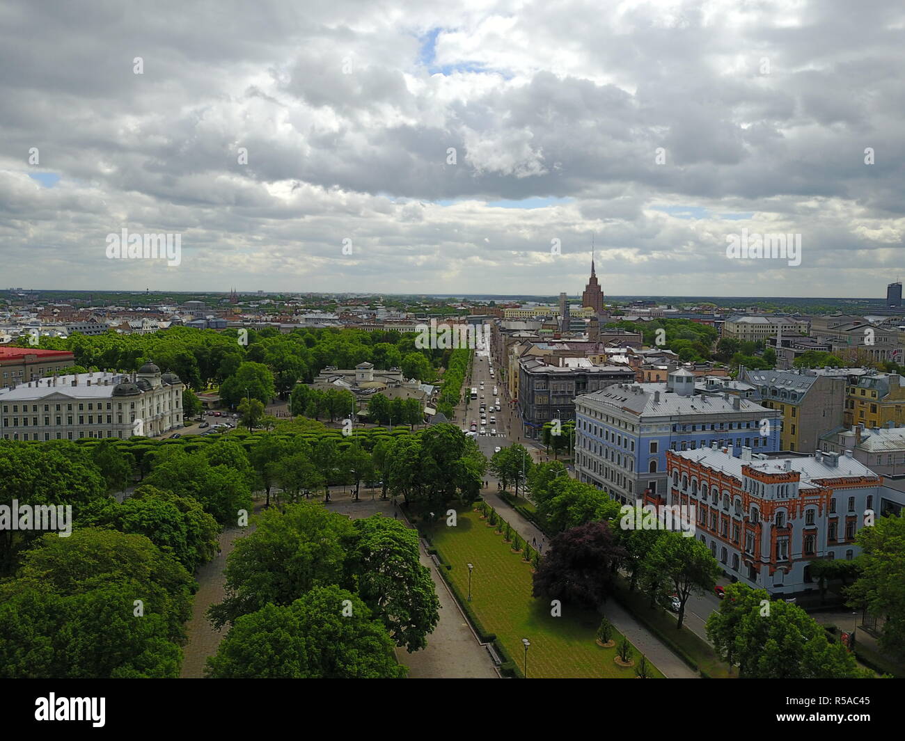 Aerial view latvian countryside hi-res stock photography and images - Alamy