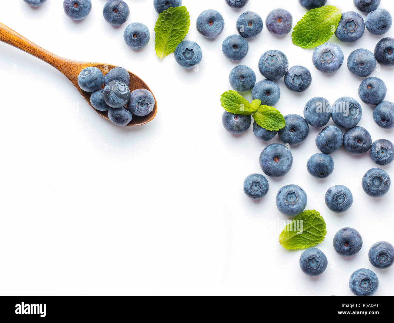 Blueberries isolated on white background Stock Photo - Alamy