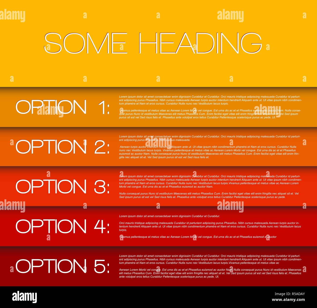 Vector Paper options background / product choice or versions from ...