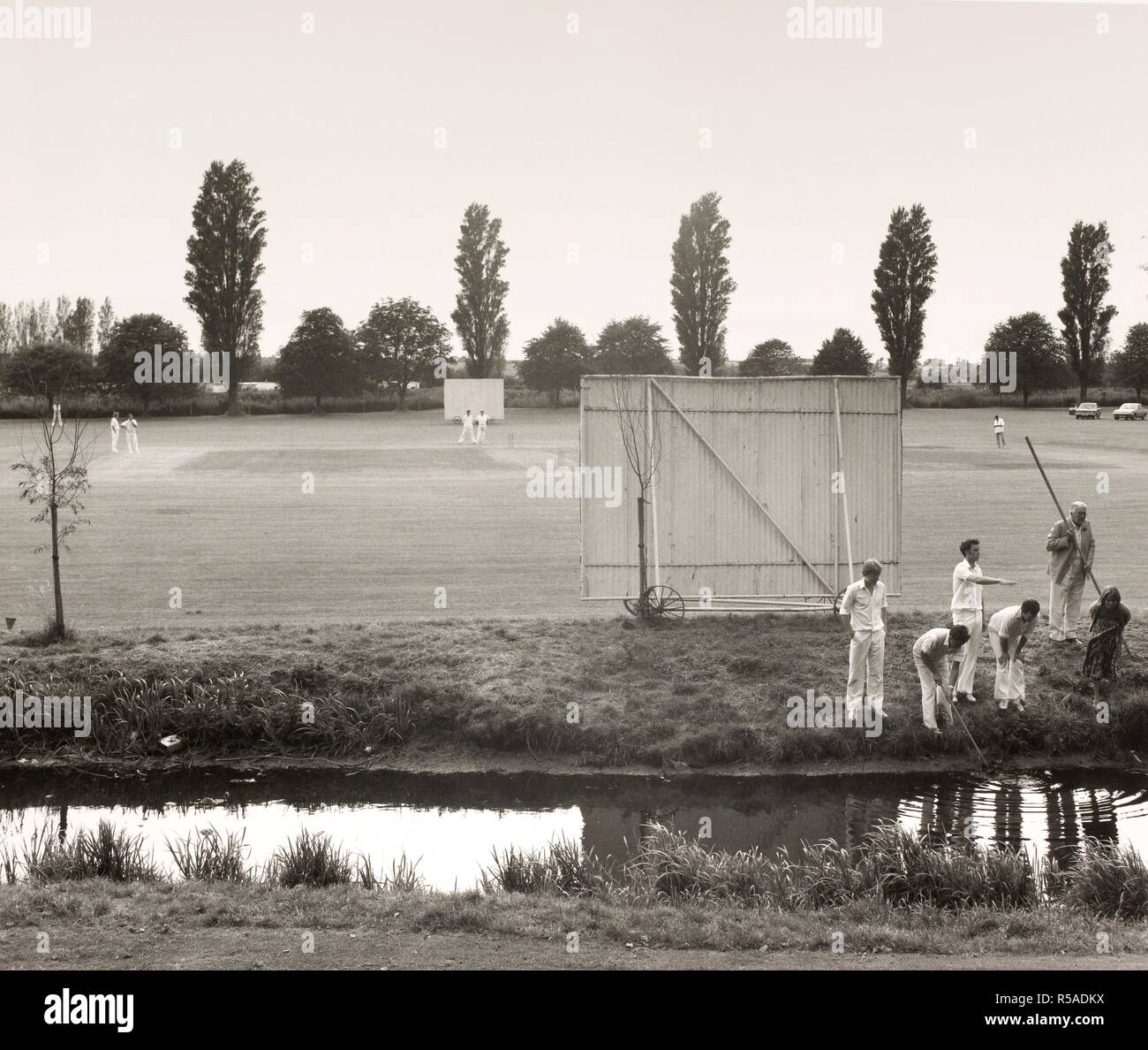 Cricket at Sandwich . 1981. Monochrome. Source: FG5048-5 Stock Photo ...