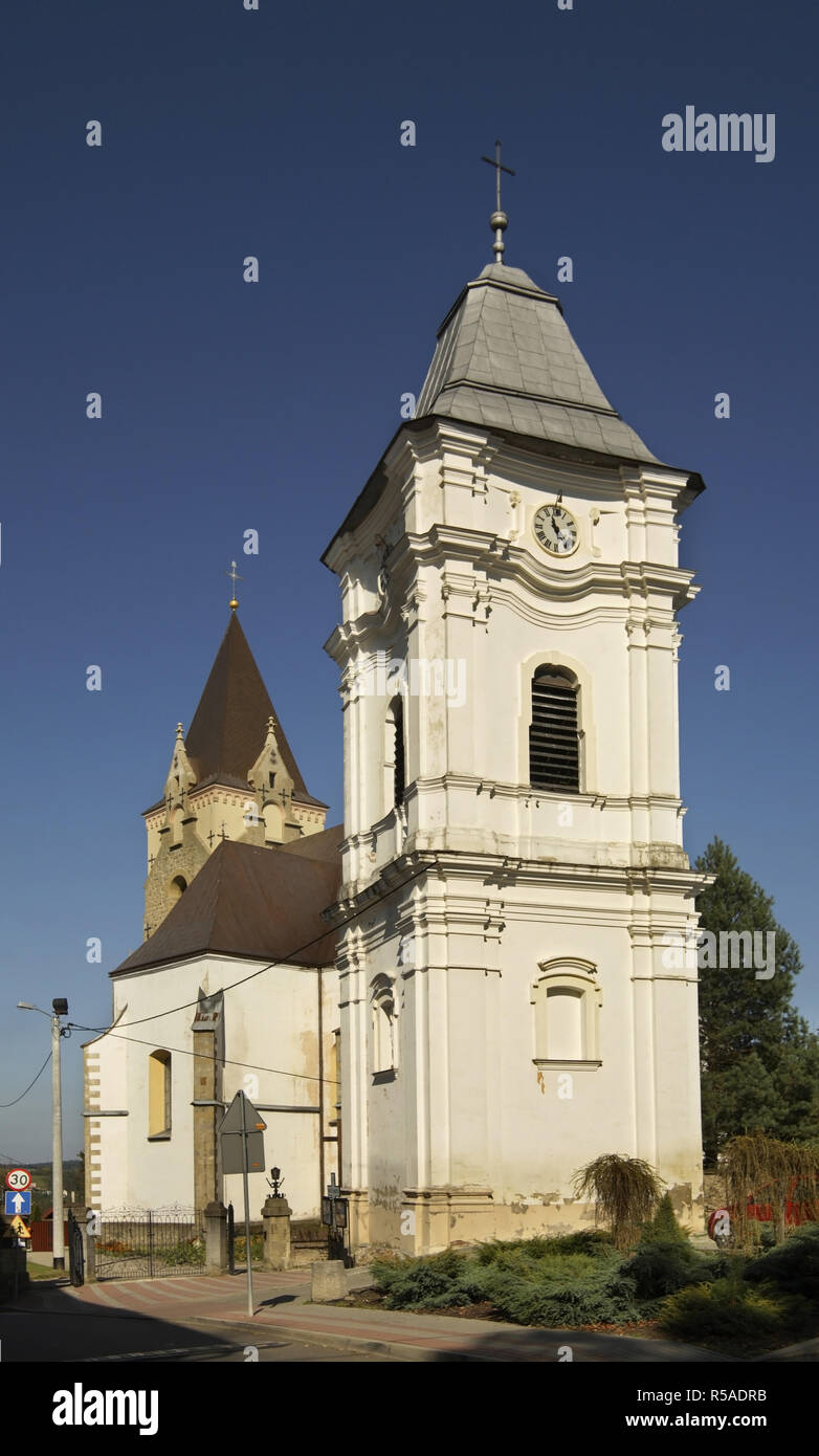 Church of the Blessed Virgin Mary in Lesko. Poland Stock Photo - Alamy