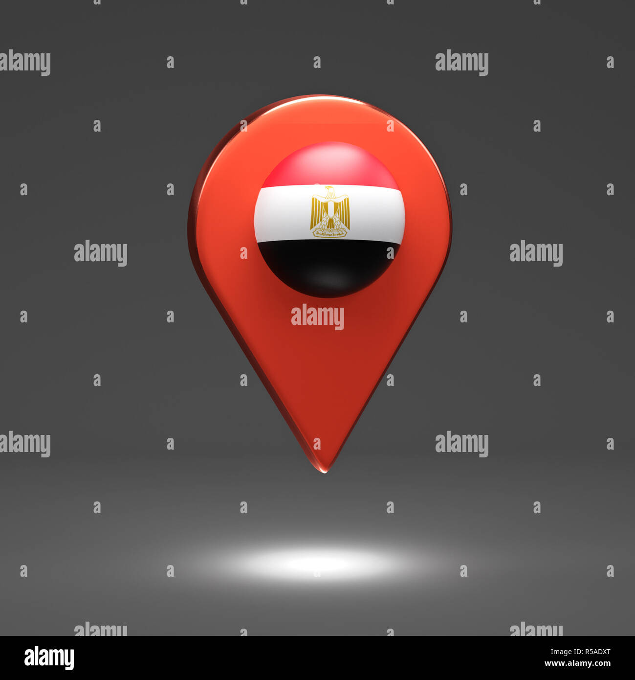 Egypt map pin hi-res stock photography and images - Alamy