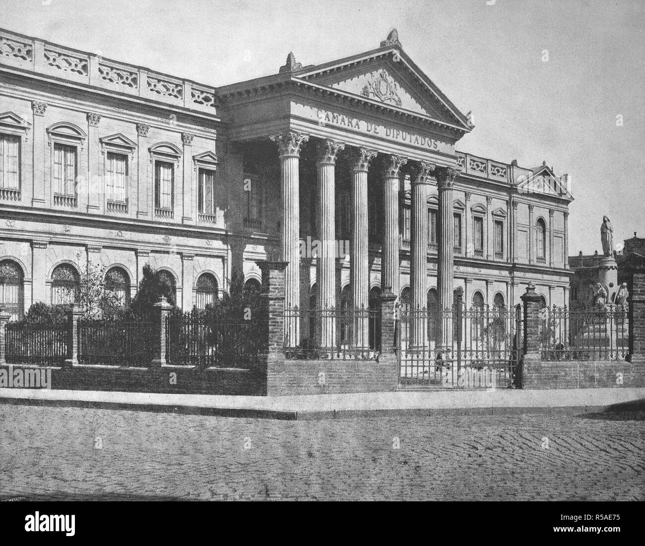 The Parliament building in Santiago, 1899, Chile Stock Photo - Alamy