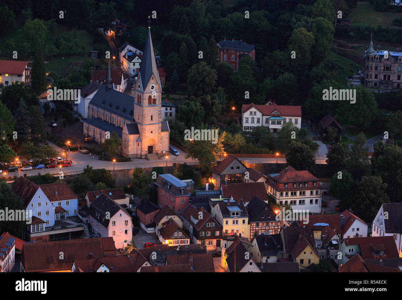 Old Town and Church To Our Lady, Kulmbach, Upper Franconia, Bavaria ...