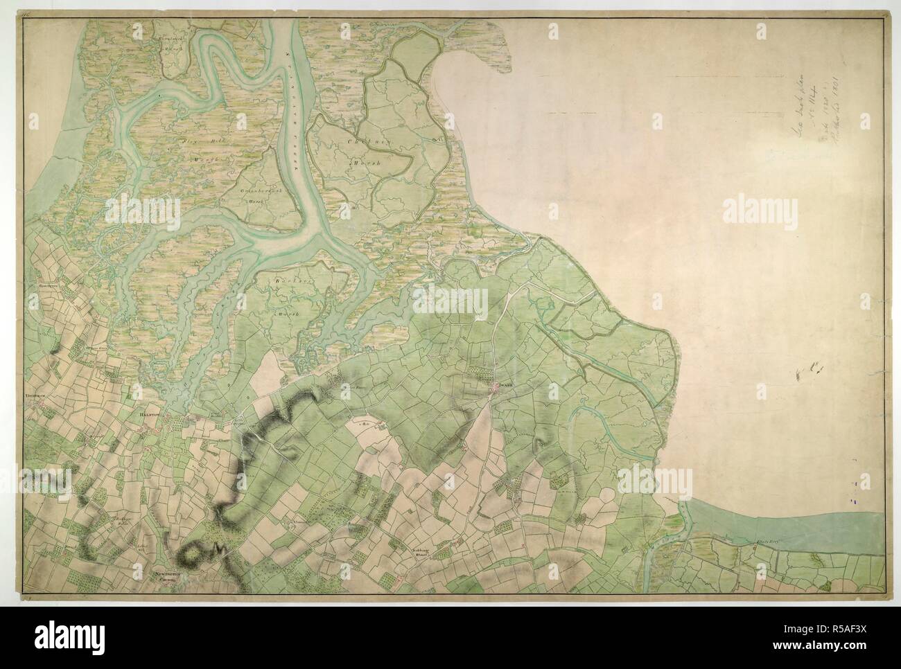 Halstow (Kent). Drawing showing the area around Halstow in Kent. This ...