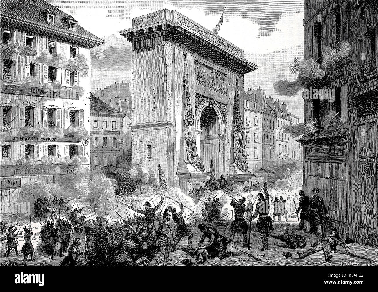 Gate of st denis hi-res stock photography and images - Alamy