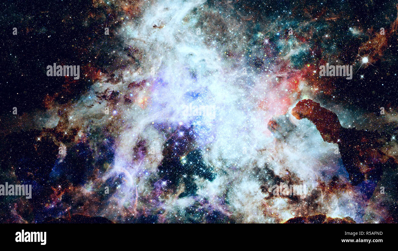 Nebula and galaxy in space. Starry sky. Elements of this image ...