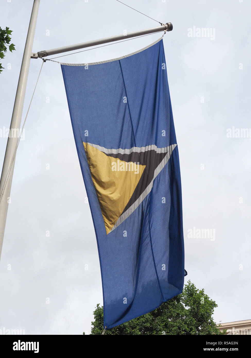 Saint Lucian Flag of St Lucia Stock Photo - Alamy