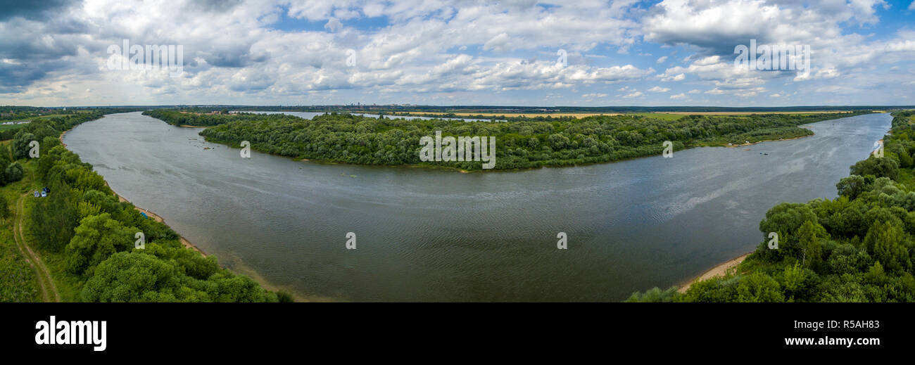 Oka river panorama Stock Photo - Alamy