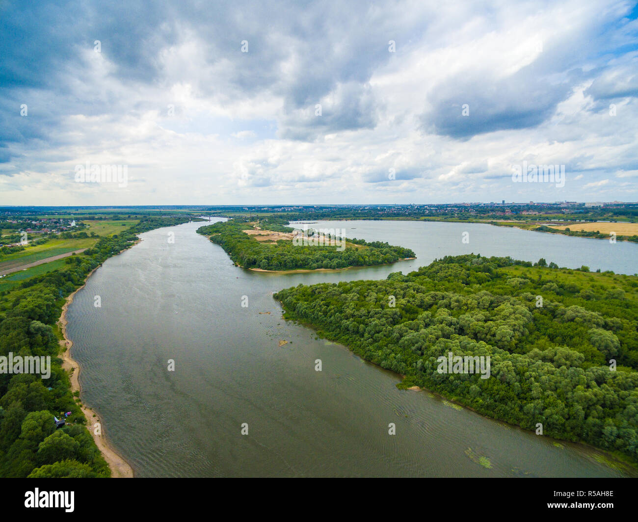Oka river view Stock Photo - Alamy