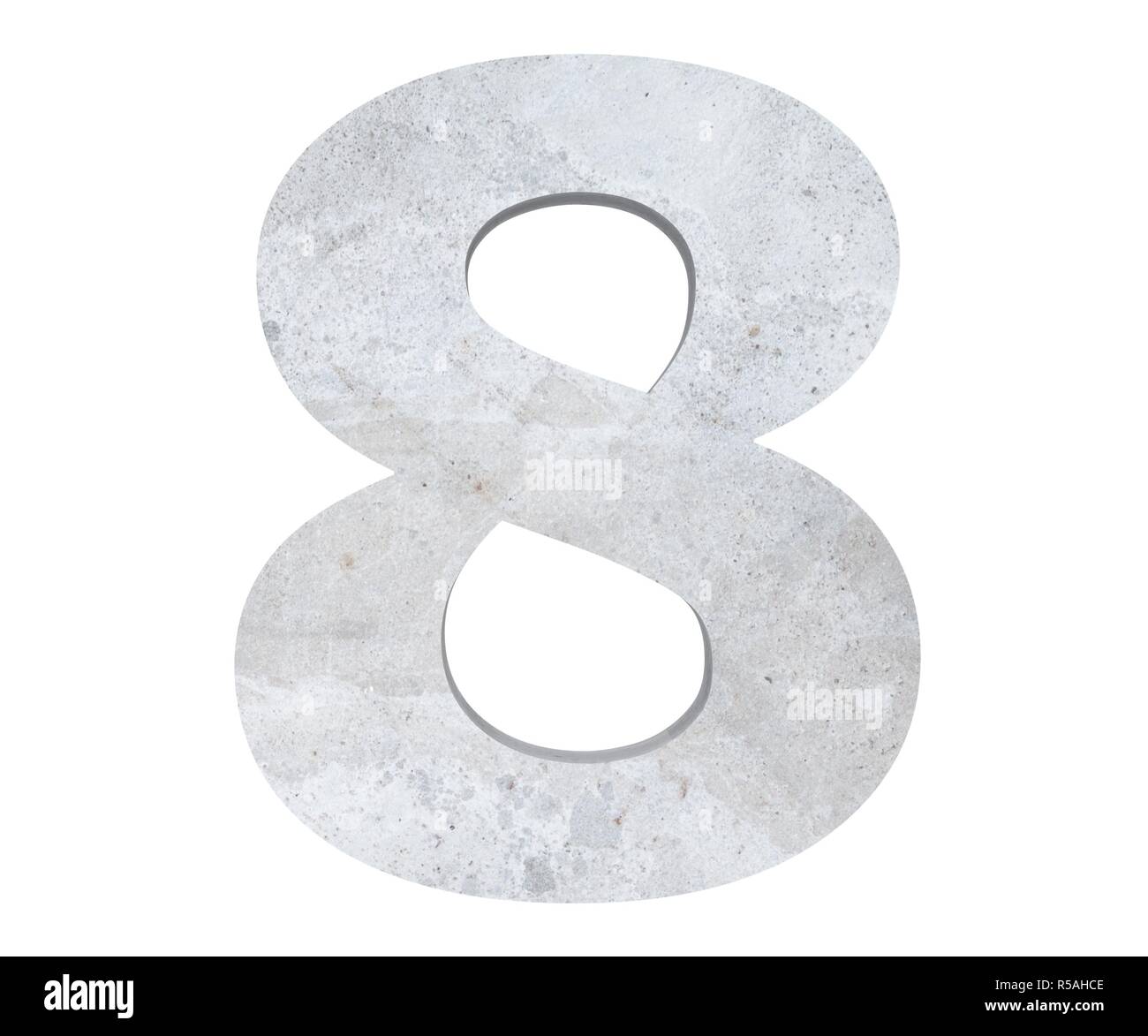 3D rendering concrete number 8 eight. 3D render Illustration Stock ...