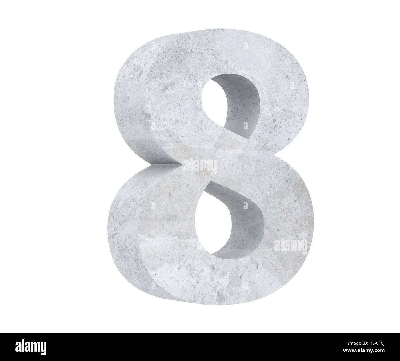 3D rendering concrete number 8 eight. 3D render Illustration Stock ...