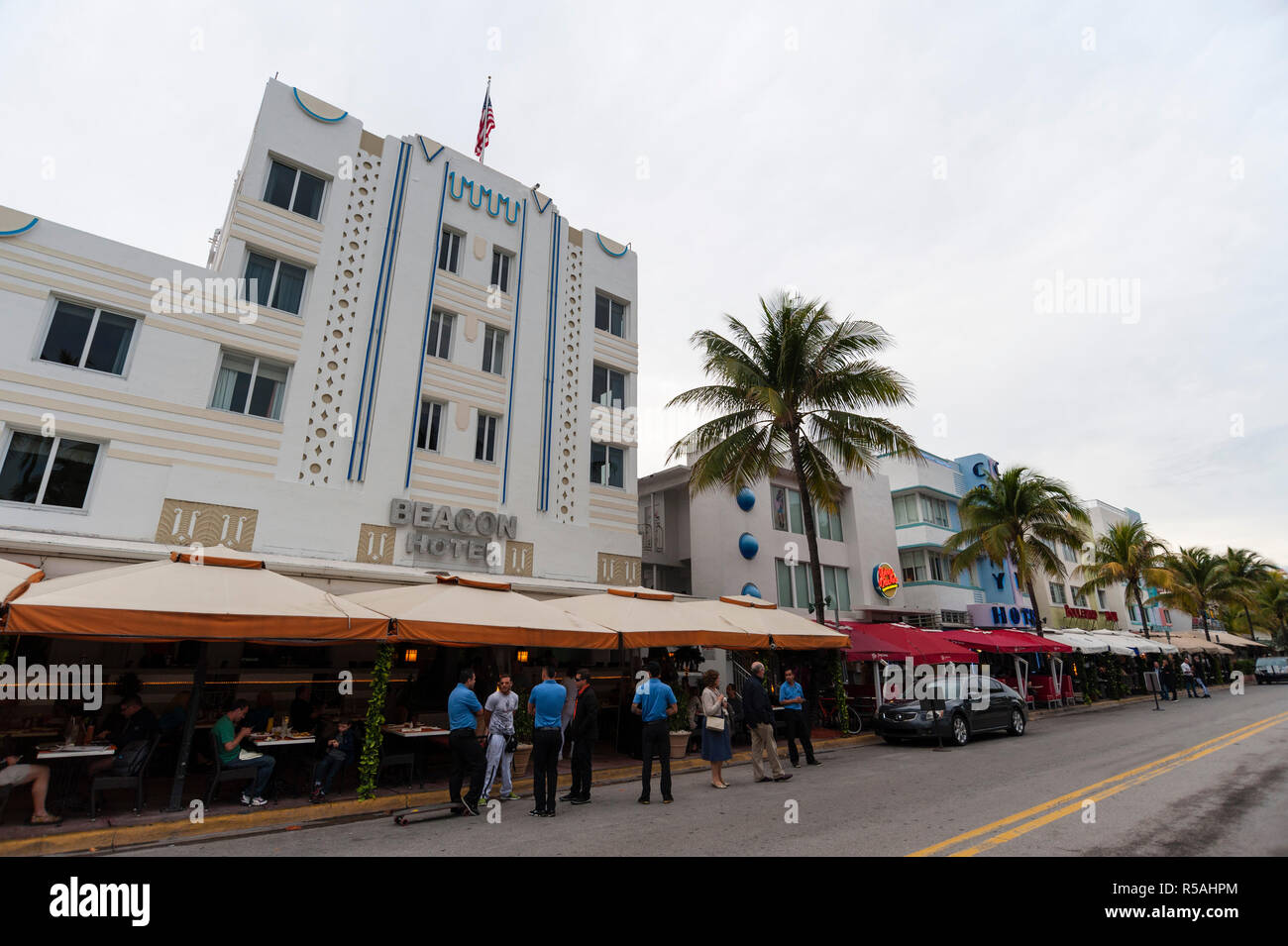 The Beacon Hotel, Ocean Drive, South Beach, Miami Beach, Florida, USA ...