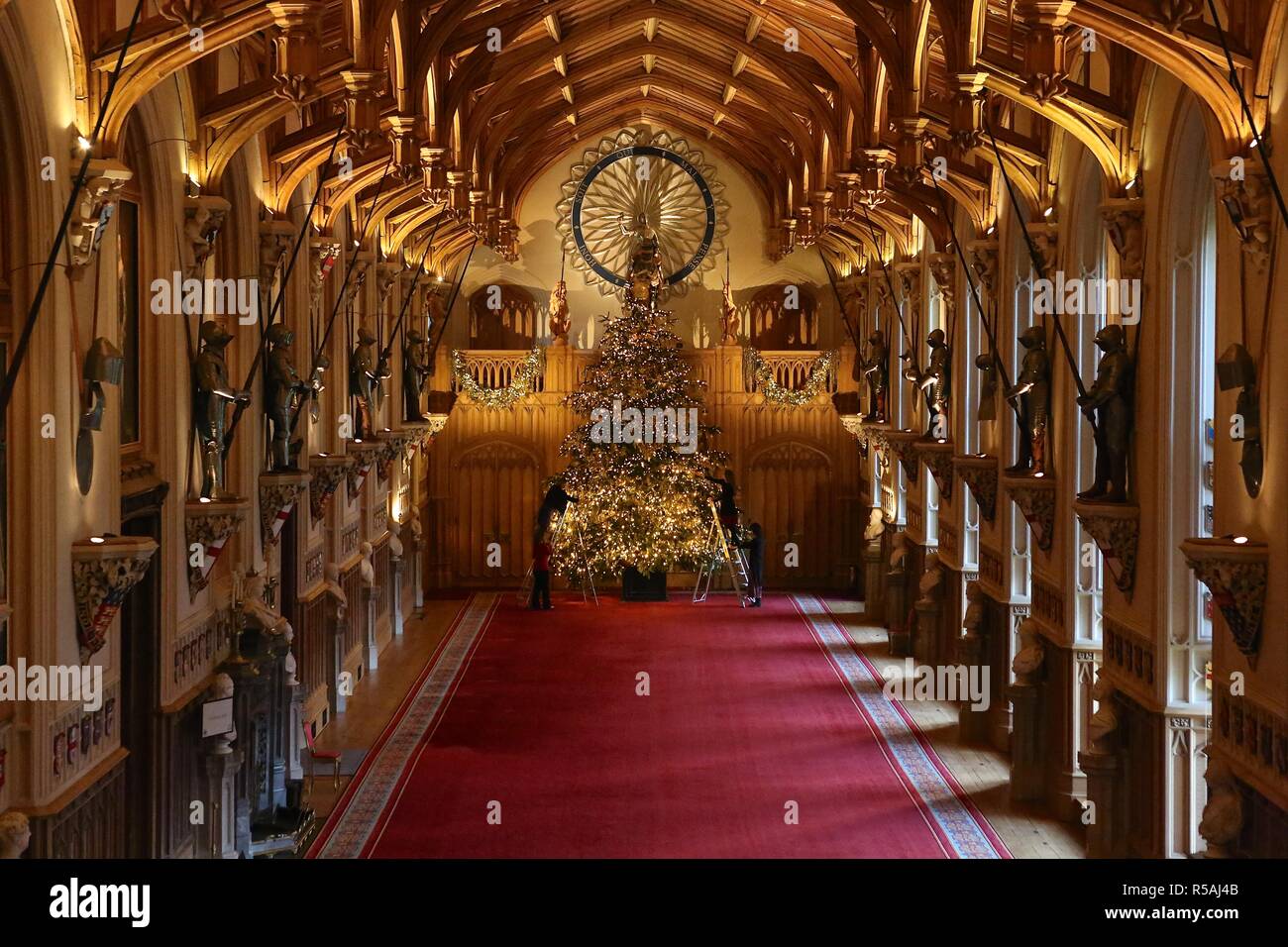 Christmas at Windsor Castle 1 December 2018 - 6 January 2019 Stock ...