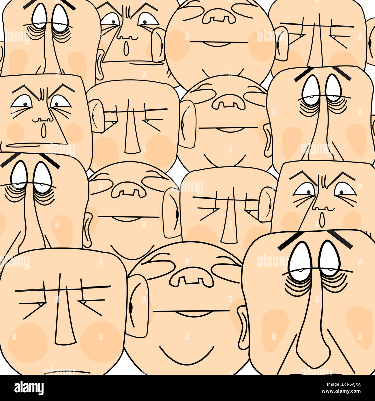 Cartoon human male eye hi-res stock photography and images - Alamy