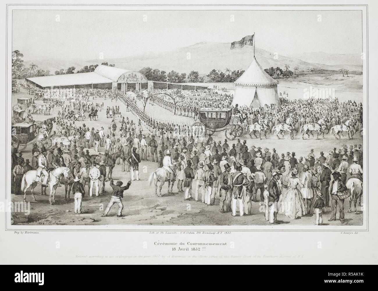 CÃ©rÃ©monie du couronnemement 18 Avril 1852!!! Faustin I (Faustin ...