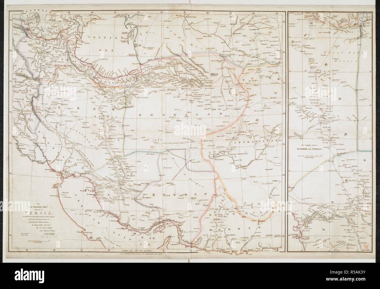 1825 map of asia hi-res stock photography and images - Alamy