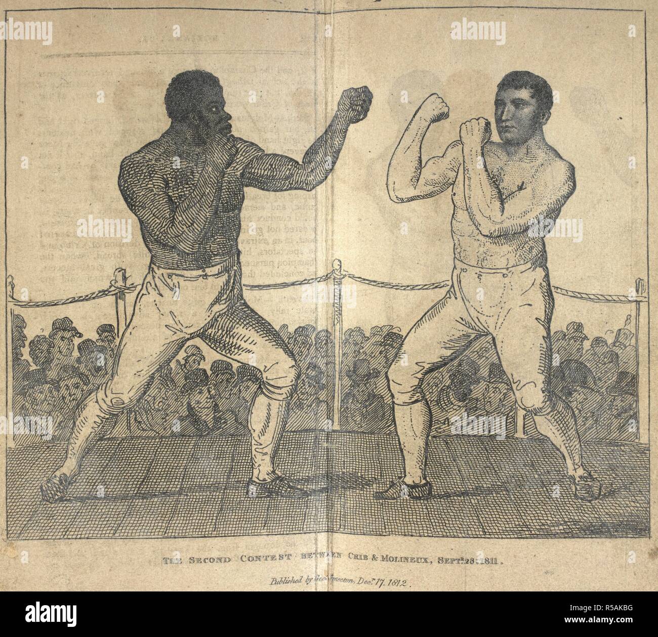 The second contest between Cribb & Molineux, September 28, 1811. Tom ...