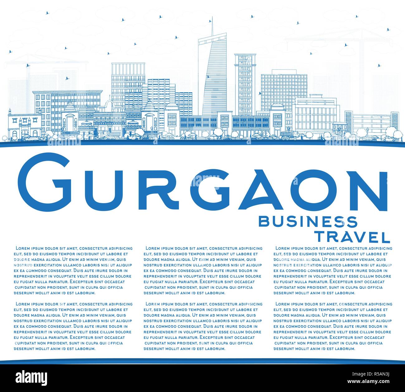 Gurgaon building Stock Vector Images - Alamy