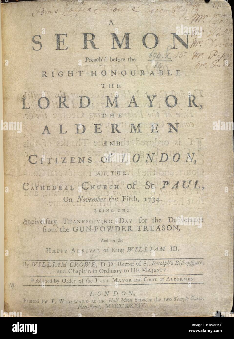 William iii title page hi-res stock photography and images - Alamy