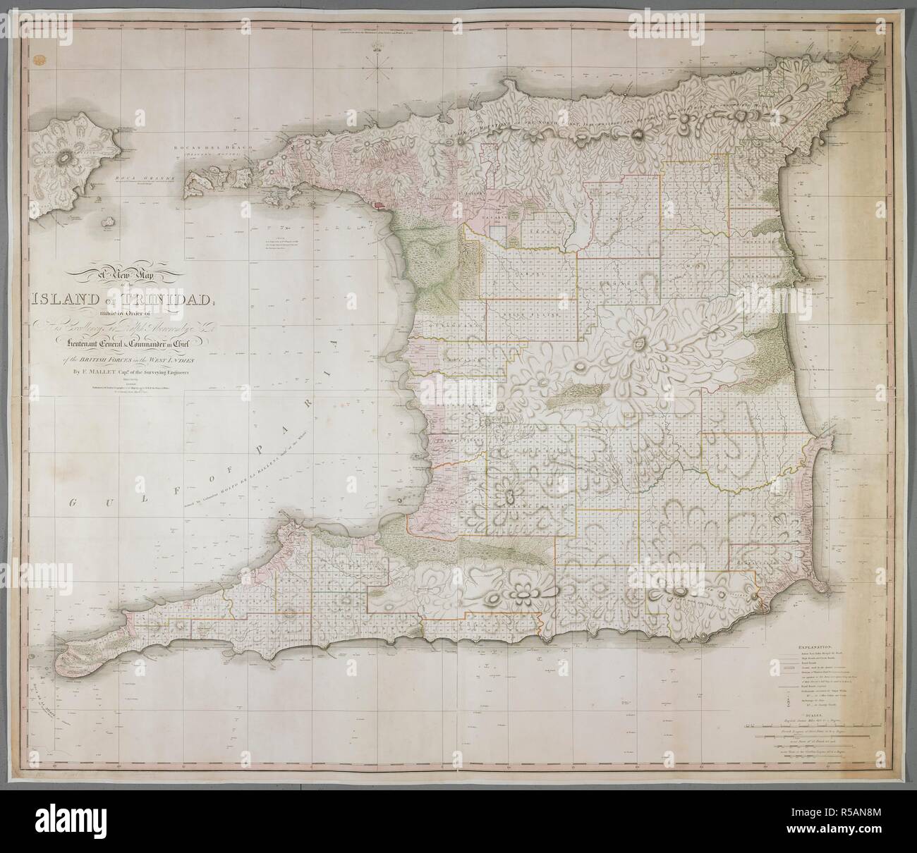 A map of Trinidad. A New Map of the Island of Trinidad, made by order ...