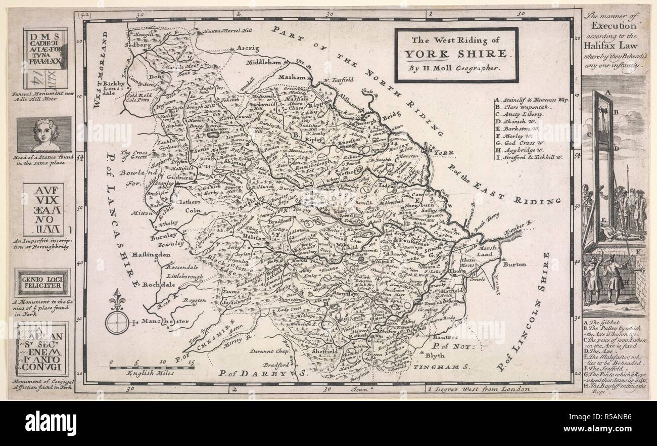 A map of the West Riding of Yorkshire. The West Riding of Yorkshire ...
