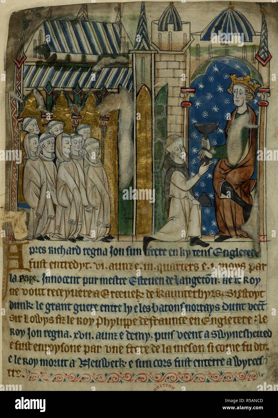 King John is offered a poisoned chalice by a monk. Miscellaneous ...