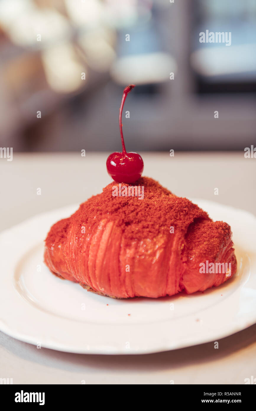 Close up croissant lying on hi-res stock photography and images - Alamy