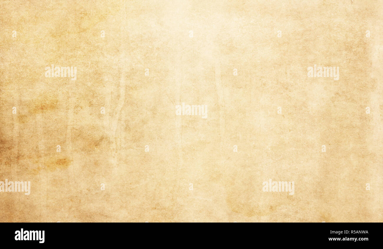Yellowed grunge paper or parchment texture for background Stock Photo ...