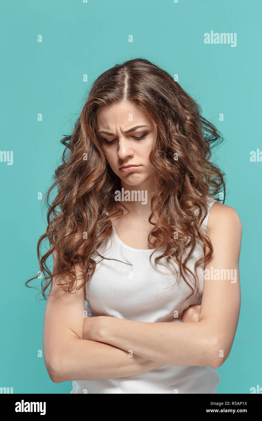 The portrait of disaffected woman Stock Photo - Alamy