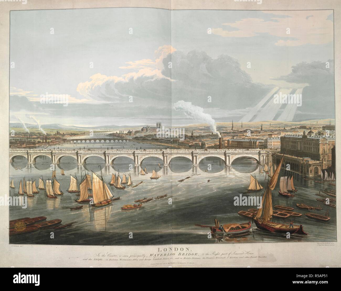 London waterloo bridge map hi-res stock photography and images - Alamy
