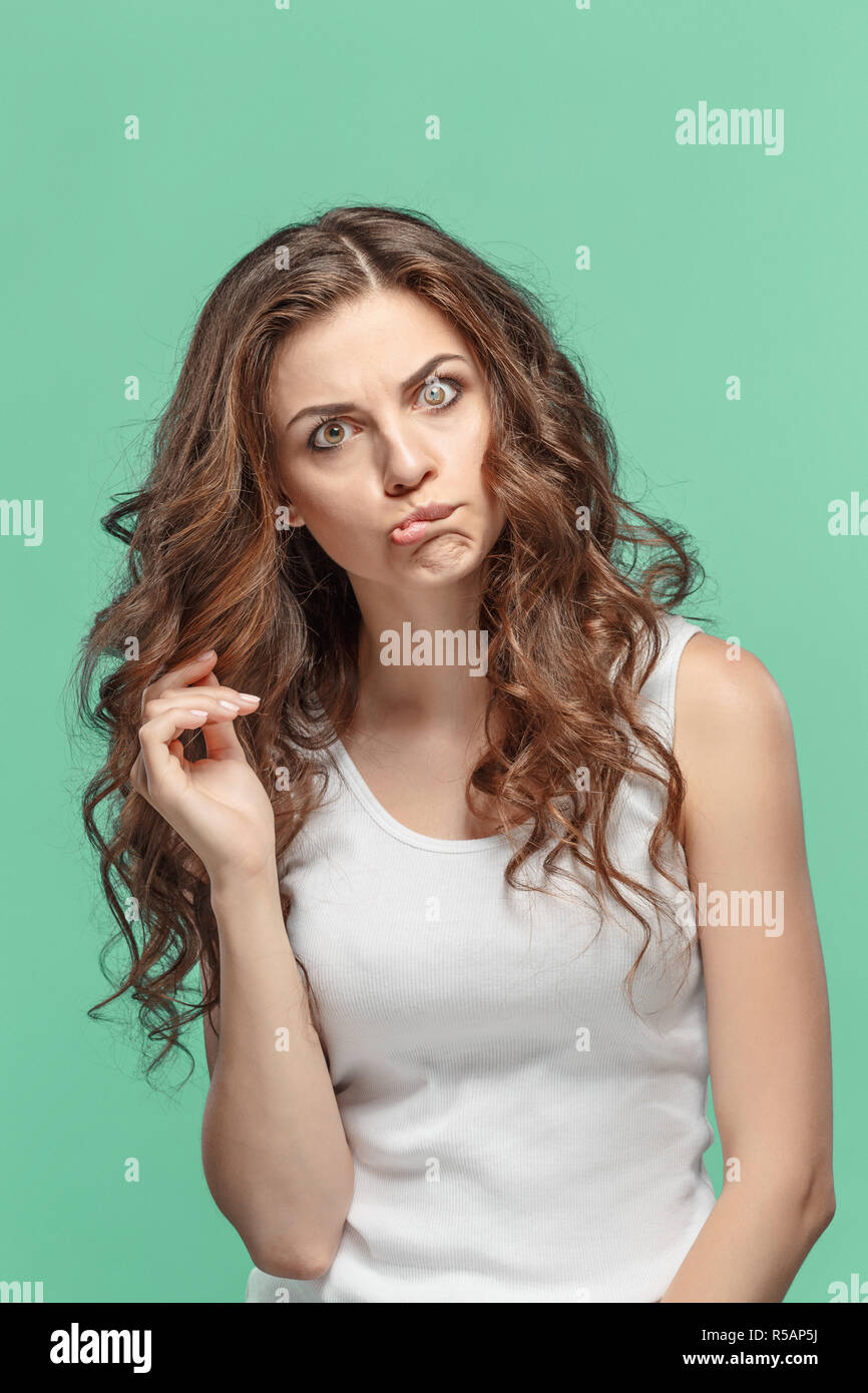 The portrait of disaffected woman Stock Photo - Alamy
