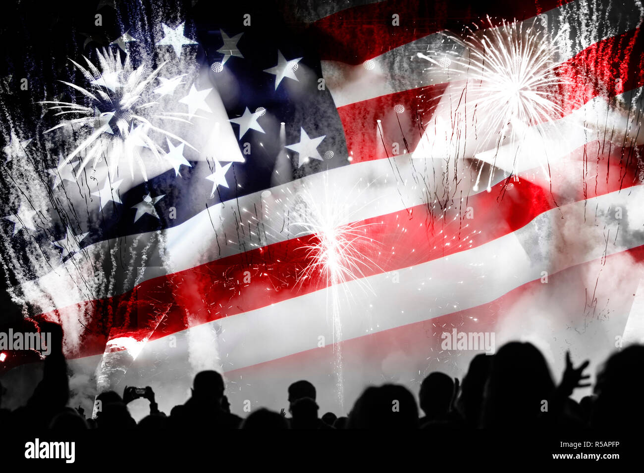 Celebrating Independence Day in US Stock Photo - Alamy