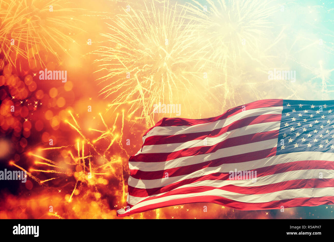 Celebrating Independence Day in US Stock Photo - Alamy