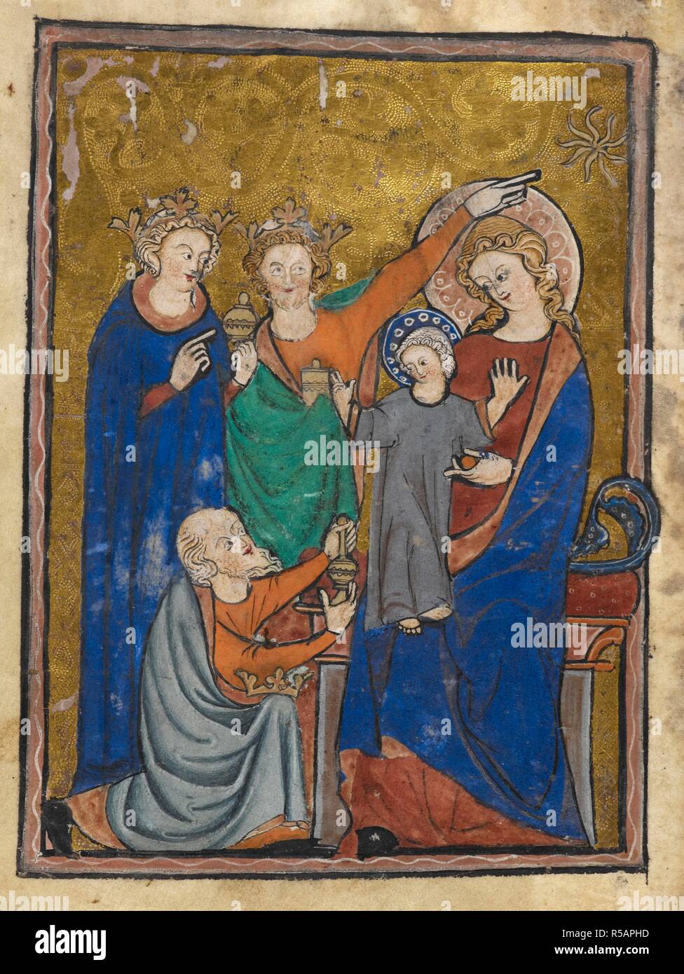 Miniature illustration of the life of Christ. Latin Psalter, with ...