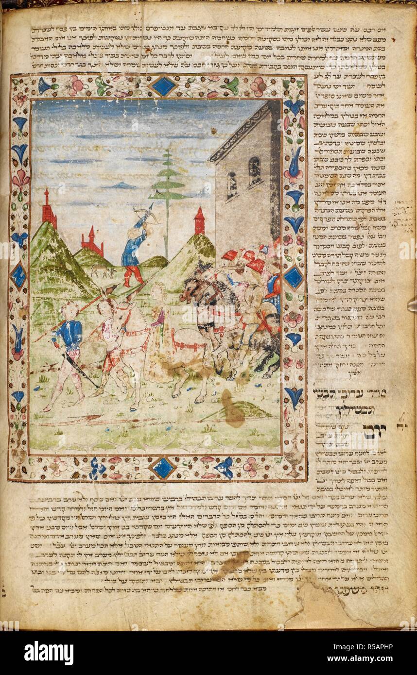 Miniature of the Shabbat kallah (Shabbat bride or Shabbat Queen), a ...