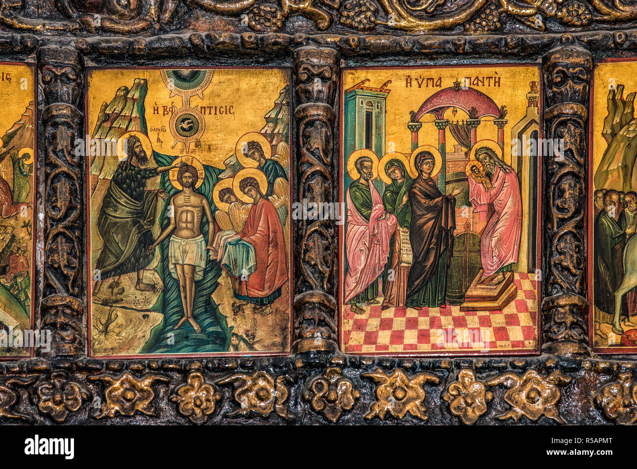 Greece. Sifnos island. Chrysopigi Monastery. Icons Stock Photo - Alamy