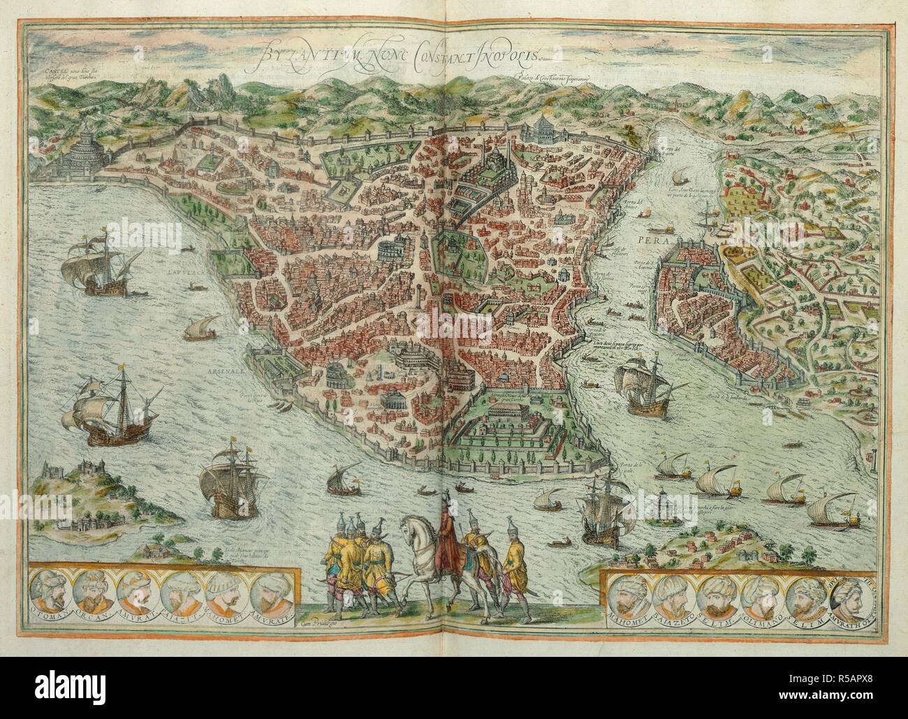 Constantinople. Civitates orbis terrarum. [Cologne] : [P. von Brachel ...