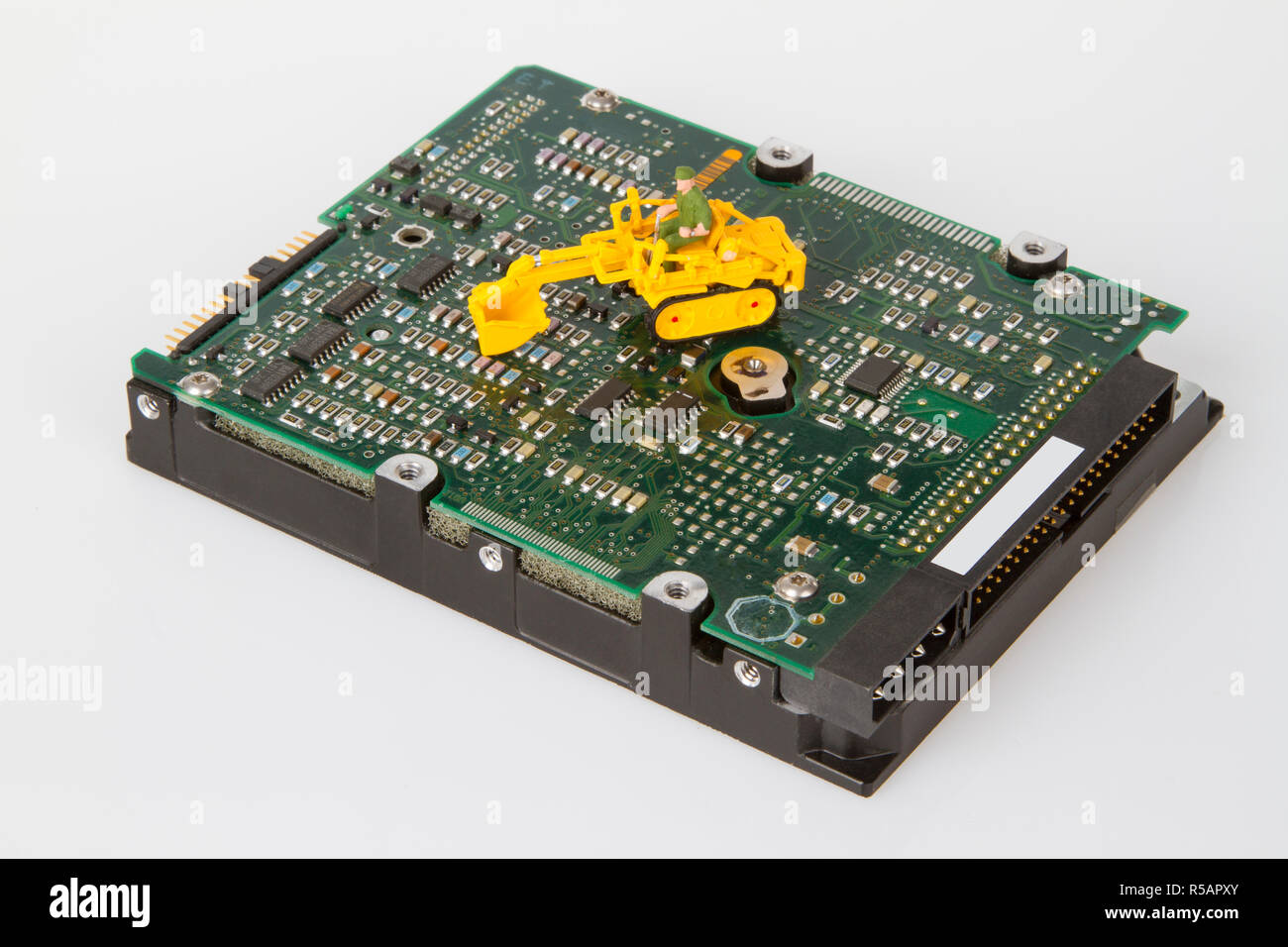 printed circuit board of a hard disk drive Stock Photo - Alamy