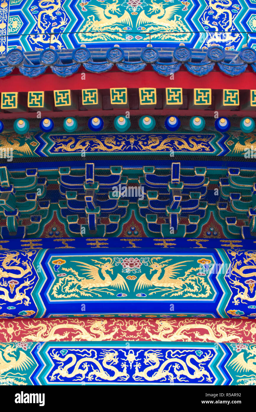 China, Beijing, Temple of Heaven Park. Temple of Heaven, Hall of Prayer ...