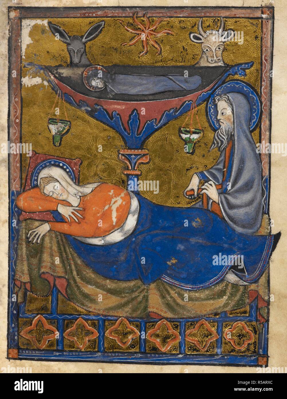 Miniature illustration of the life of Christ. Latin Psalter, with ...