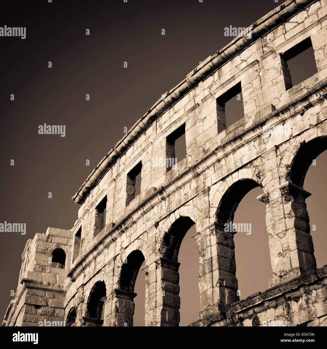 Croatia, Istria, Pula, Pula Arena, Roman Amphitheatre Stock Photo - Alamy