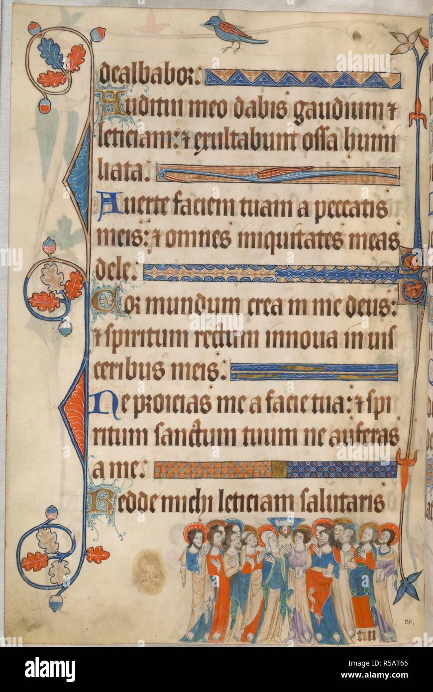 Psalm 50; Pentecost. Luttrell Psalter. England [East Anglia]; circa ...