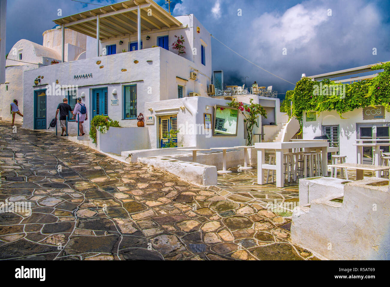 Greece, Sifnos Island, Apollonia village Stock Photo - Alamy