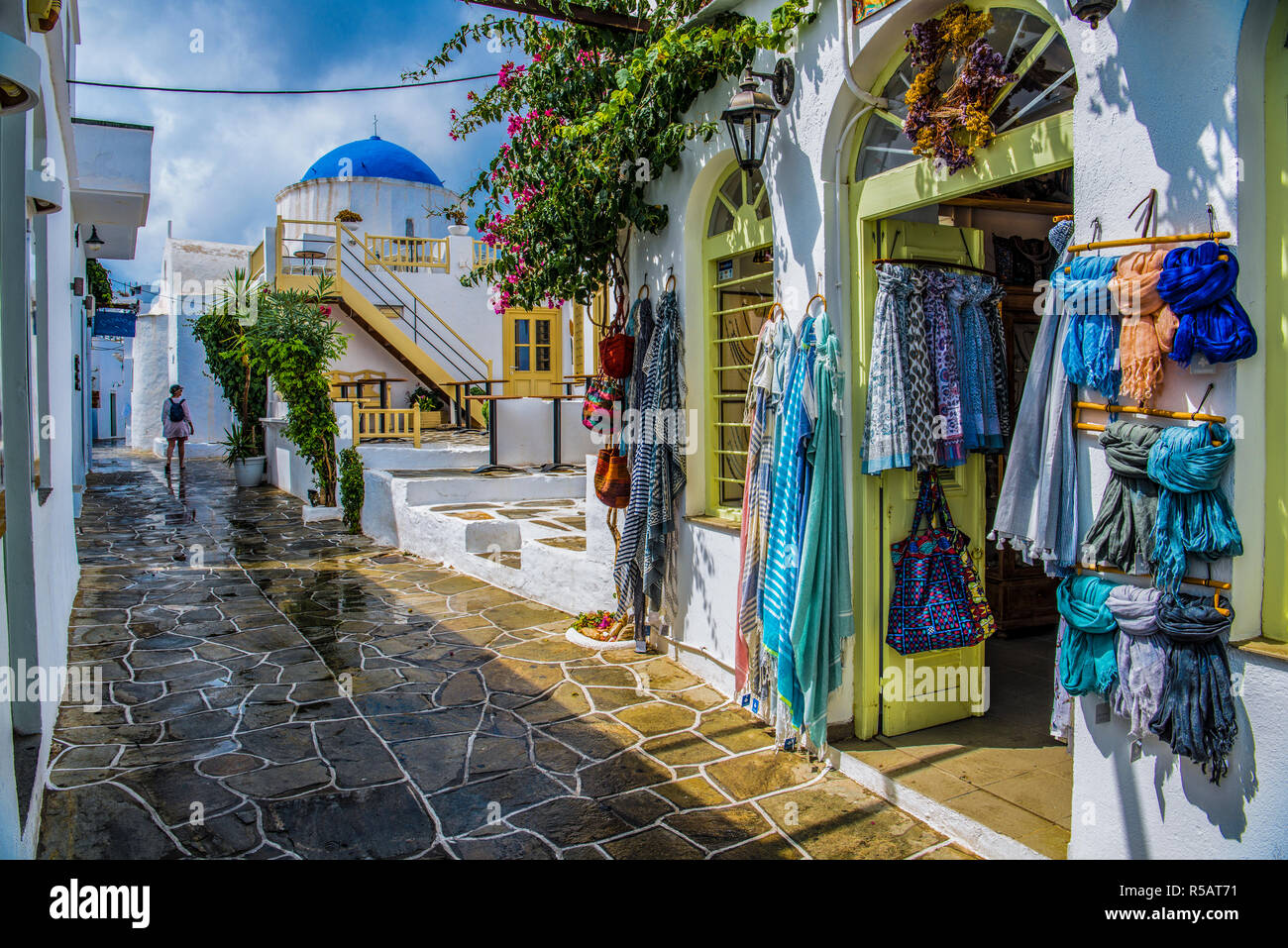 Greece, Sifnos Island, Apollonia village Stock Photo - Alamy