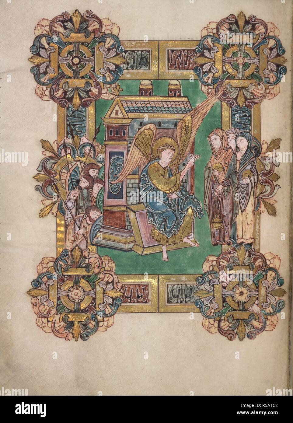 Three Maries at the Sepulchre. Benedictional of St. Aethelwold ...
