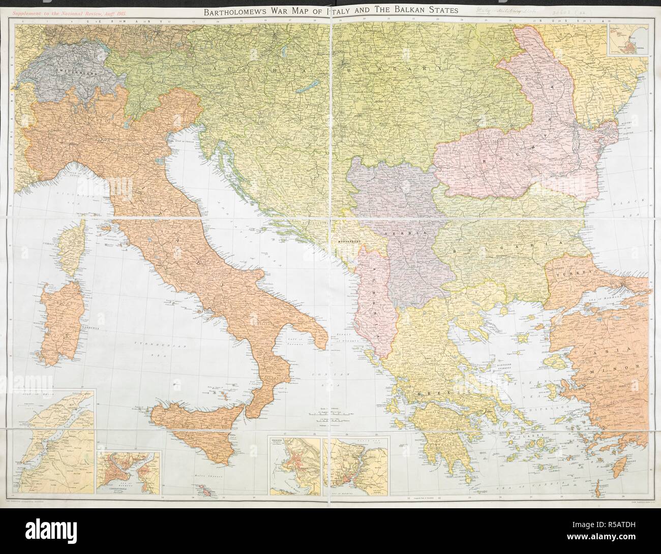 Balkan Peninsula Map Ww1