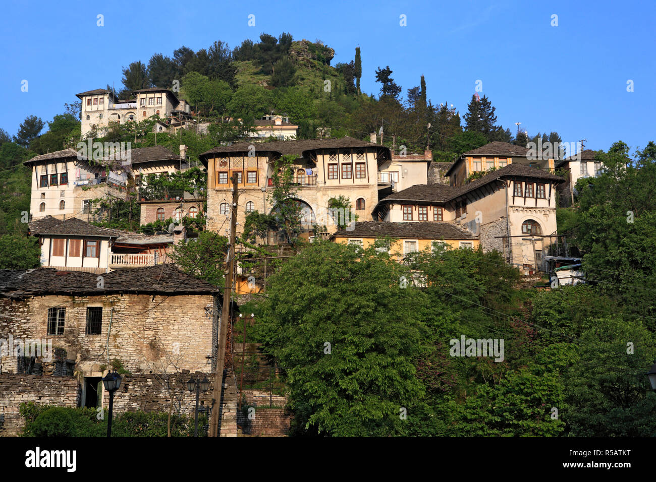 Old city, UNESCO World Heritage Site, Gjirokastra (Gjirokaster ...