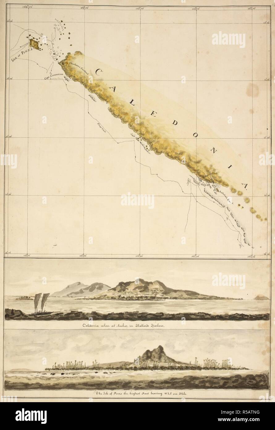 Map of caledonia hi-res stock photography and images - Alamy