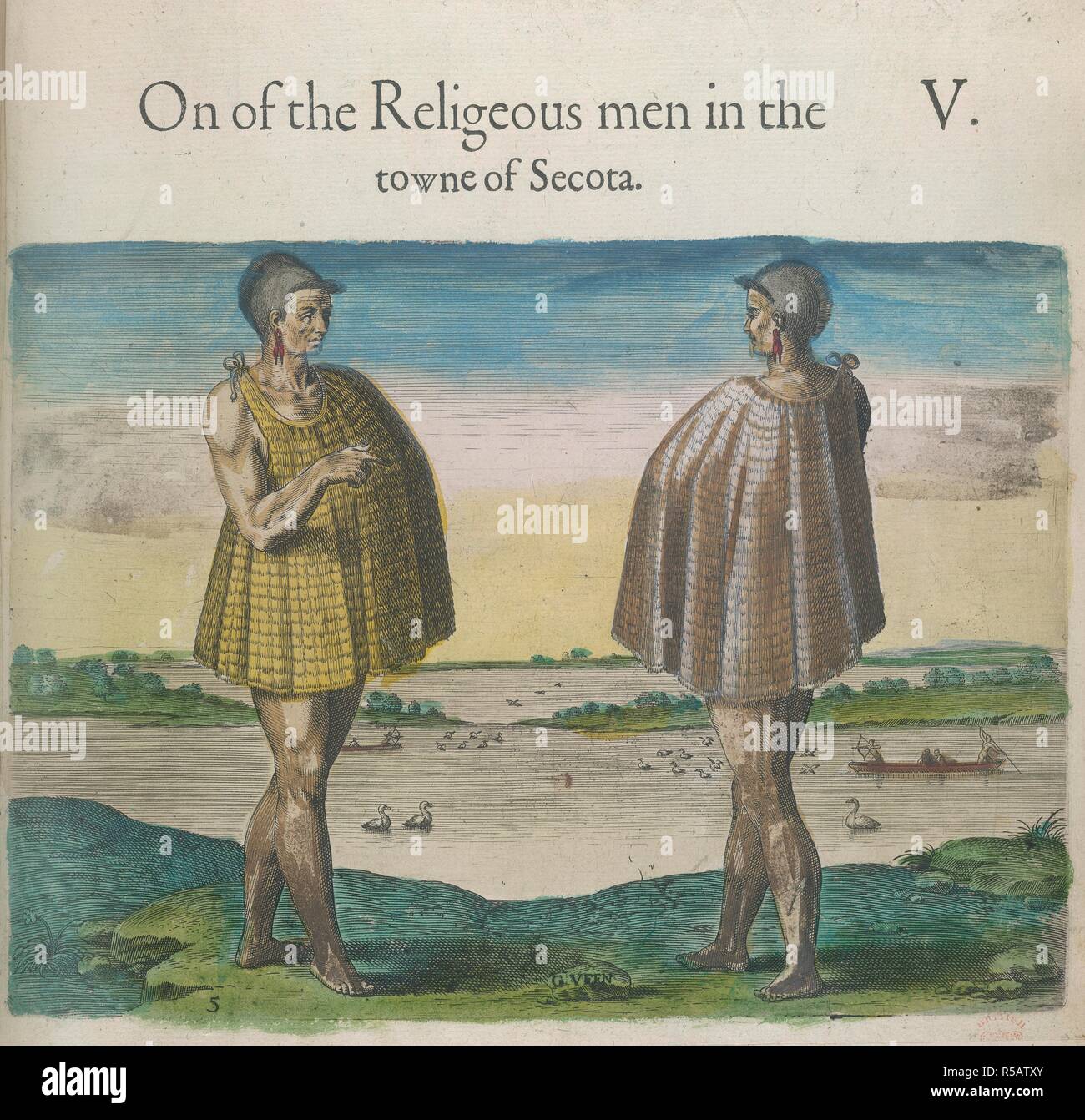 'One of the religeous men in the towne of Secota'. A Secotan priest ...